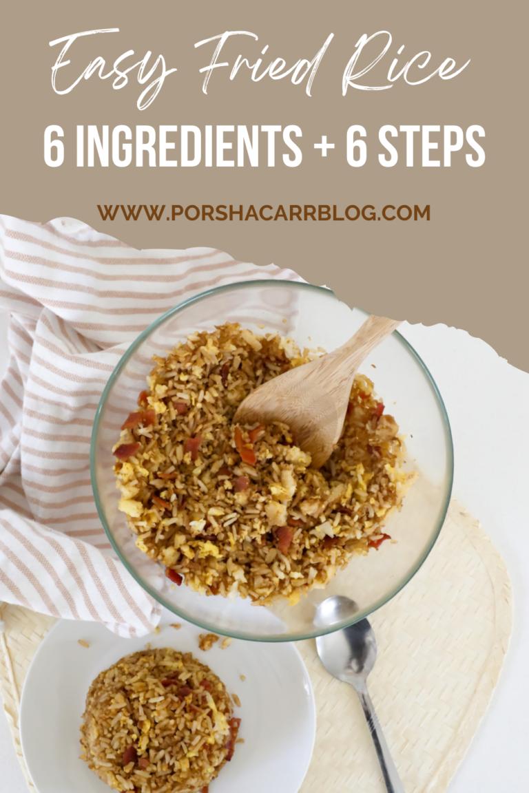 Easy Fried Rice 6 Ingredients + 6 Steps (national fried rice day ...